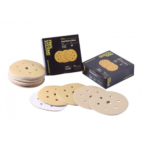 Gold Velcro Discs 150mm